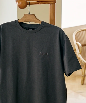 春夏APC联名限定刺绣LOGO短袖