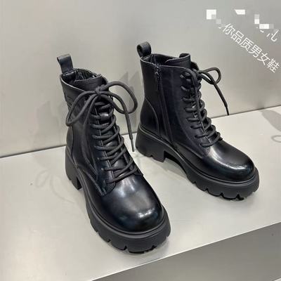 【支持退换】2026冬季新款头层牛皮加绒拉链马丁靴72-2886MP 1.1