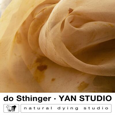 100%草木染事儿桑蚕丝设计师