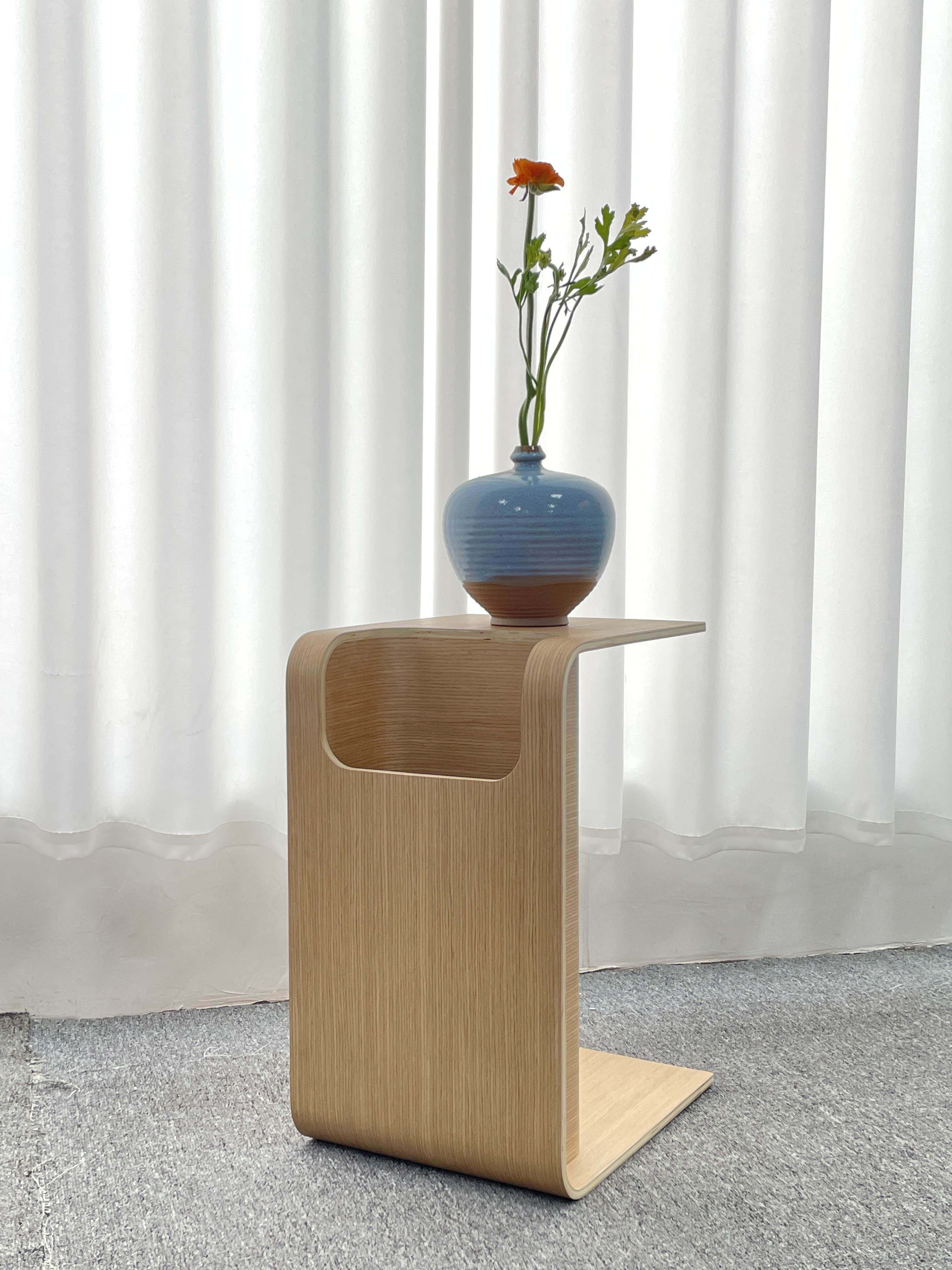 北欧实木沙发边几侘寂风现代简约小茶几风边柜C型小桌_虎窝淘