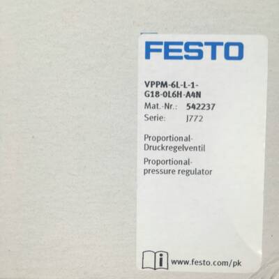 配件德国FESTO 比例阀VPPM-6L-L-1-G18-OL6H-A4N 542237 54议价