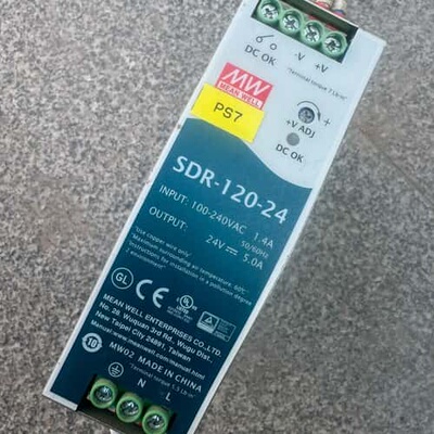 议价明纬MEAN WELL SDR-120-24导轨开关电源，输可维修