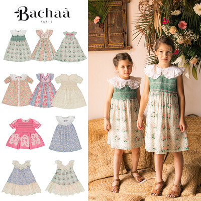 法式碎花甜美女孩公主裙连衣裙子