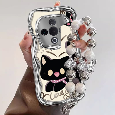 适用于vivoY300手机壳vivo新款y300pro/+电镀奶油波浪纹y300t全包防摔y300i可爱高颜值好看网红软保护套