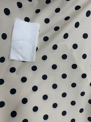 纯棉60支府绸米杏色大波点衬衫裙子连衣裙jk裙纯棉长3米宽1.48米