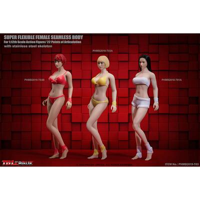 现货TBLeague PHMB2018-T01 T02 T03 1/12包胶素体可动兵人绘画