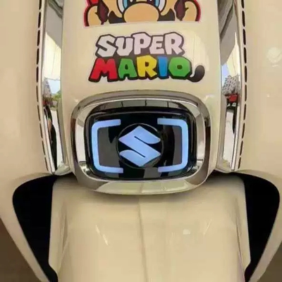 轻骑铃木复古踏板US125呼吸灯