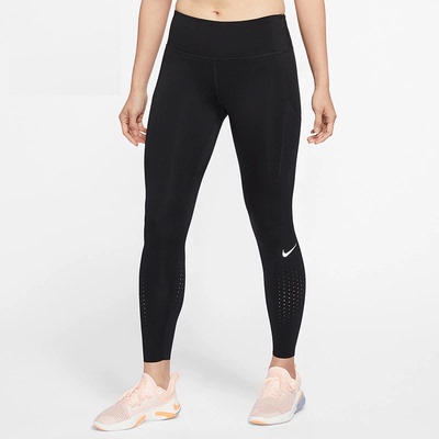正品Nike/耐克女子运动跑步训练瑜伽休闲弹力紧身长裤CN8042-010