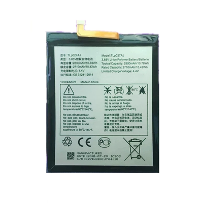 适用于TCL 750 初现 X1plus 手机电池 TLP027AJ TCL 750 TLP027AC