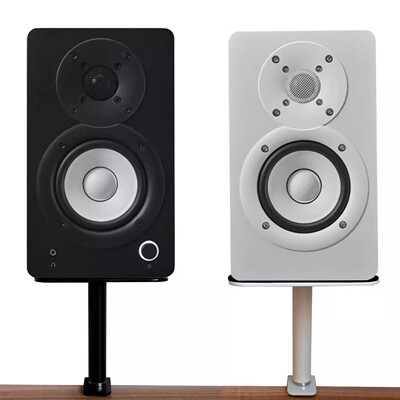 适用于百灵达 美奇 普瑞声纳 漫步者 3寸4寸音箱桌面台夹托盘支架