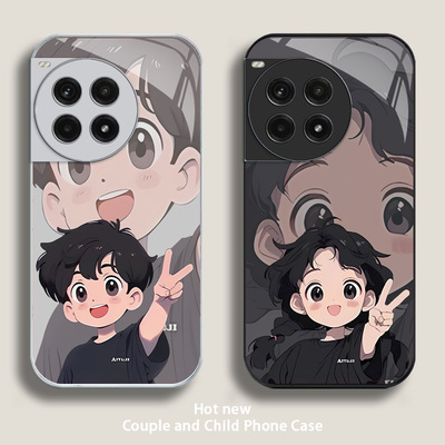 男孩女孩适用一加ACE5手机壳ACE5Pro玻璃壳1+ACE3情侣ACE2v全包oneplus 13防摔12/11/10/9液态9rt新款保护套