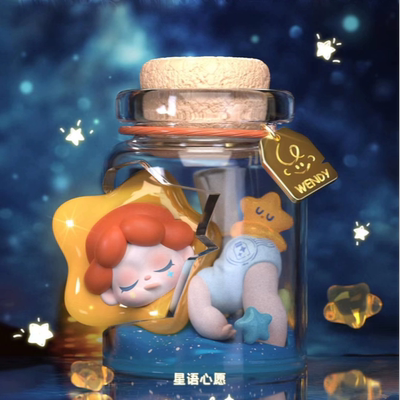正版Wendy四代跟着月亮走系列惊喜盲盒满船星梦植绒摆件礼物女生