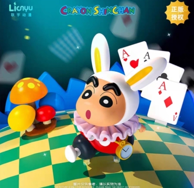 正版蜡笔小新奇幻冒险记微缩场景萌粒盲盒摆件手办礼物潮玩公仔女