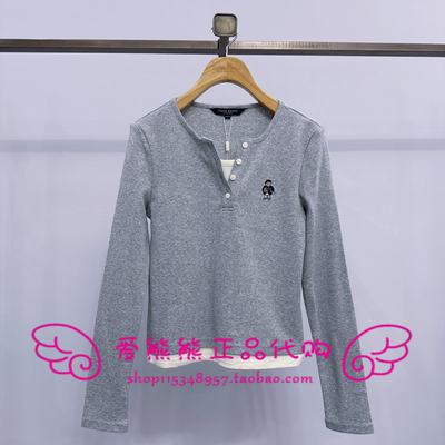 现货TeenieWeenie小熊26年春款正品T恤TTLA2652C1K-00 LA2652C1K