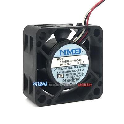 原装 1608KL-01W-B49 5V 0.34A 4020 4CM交换机风扇服务器风扇