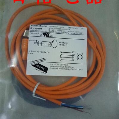 现货 全新易福门传感器连接线EVW001 002 003 004 005 006质保1年