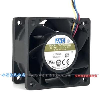 6CM厘米6038 48V 0.87A DBPE0638B8S 服务器机箱4PIN散热风扇
