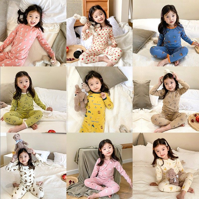 经典爆款Ambaby男女儿童睡衣卡通秋衣裤羊毛拉架磨毛家居服两件套_虎窝淘