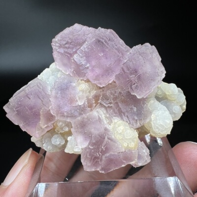 萤石Fluorite + 水晶 精品矿物晶体矿物标本矿石宝石原石收藏品