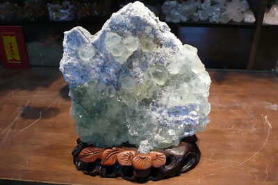 萤石Fluorite + 水晶 精品矿物晶体矿物标本矿石原石宝石观赏石