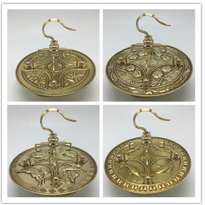 鸟笼黄铜圆形盖板 顶板鸟笼配件 十三太保钩子 鸟笼鸟具用品