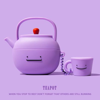 适用airpods4保护壳airpodspro3保护套airpodpro2耳机壳airpord3pro蓝牙airpord4苹果ipods三四代盒可爱茶壶