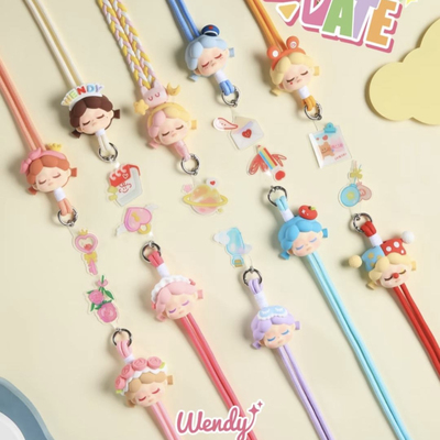 现货wendy和我约会吧系列手机挂绳盲盒潮玩手办可爱公仔摆件礼物