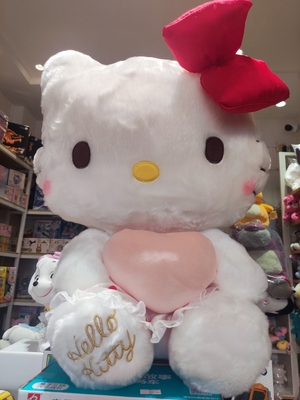 正版hellokitty公仔凯蒂猫玩偶毛绒玩具活动礼品kt猫大号娃娃礼物
