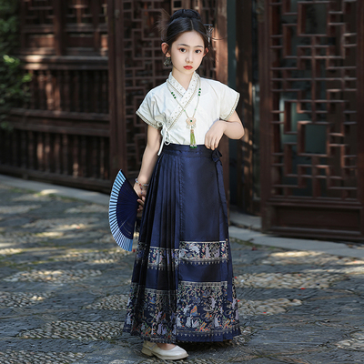 马面裙女童夏装套装汉服古风