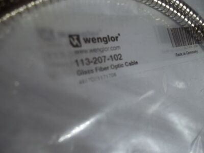 Lichtleiter, Glasfaser Optic Cable Wenglor 113-2074-102, NEU