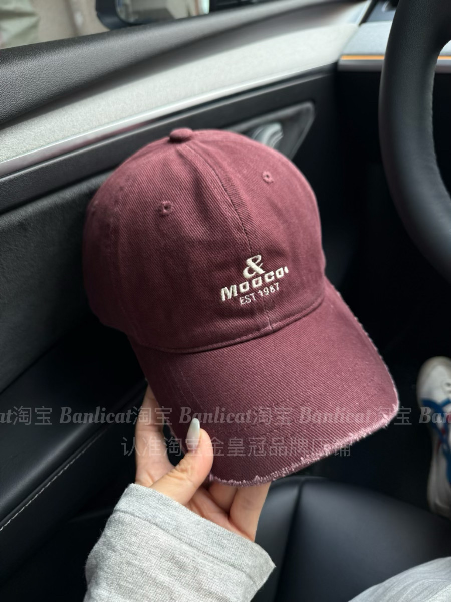 BanliCat 乌梅紫也太显白了 韩系字母棒球帽女宽檐显脸小鸭舌帽男