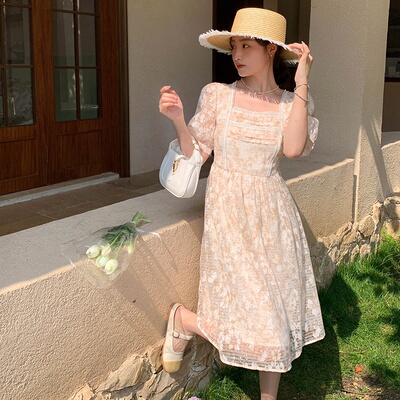 现货：夏季女装新款网纱气质显瘦仙女连衣裙2C135-2332P115K158