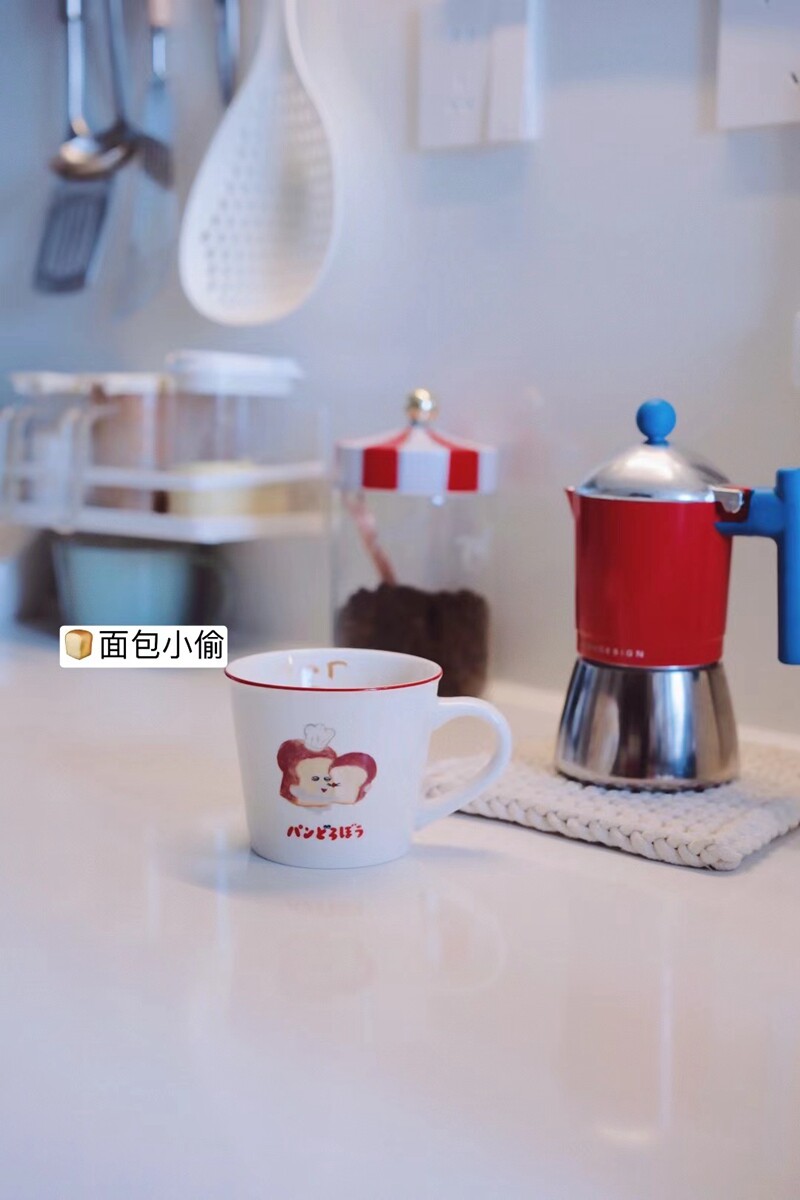 2023新款出口日本元单面包小偷马克杯情侣对杯咖啡杯牛奶杯水杯