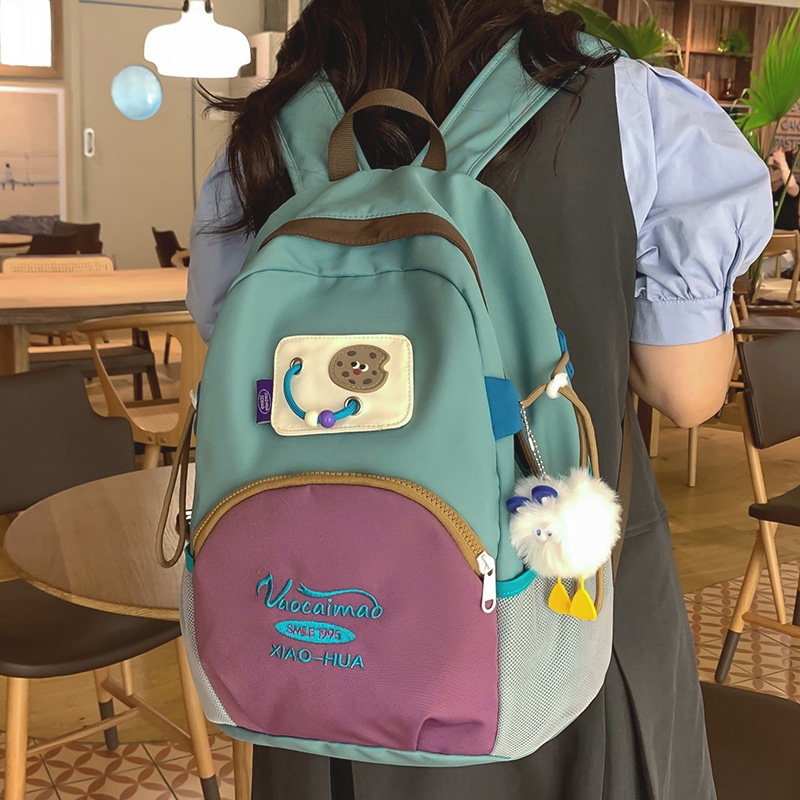 书包女生中学生高中生大学生简约百搭少女心少年感宝藏双肩背包女