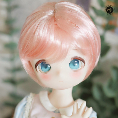 懒娃bjd假发643分巨婴妹头牛奶丝