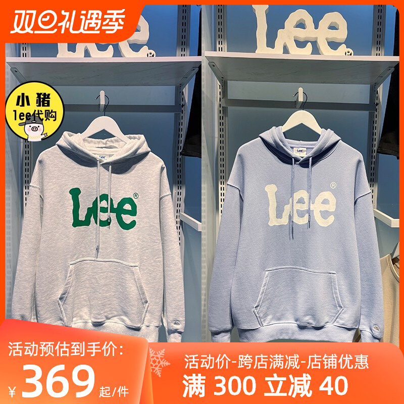 Lee韩国设计连帽袋鼠袋印花卫衣情侣男女LUT006404203183-A04844_虎窝淘