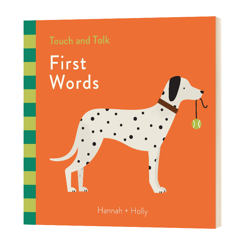 英文原版 Touch and Talk First Words低幼触摸书字母幼儿英语启蒙单词认知亲子互动纸板书英文版进口原版书籍_虎窝淘