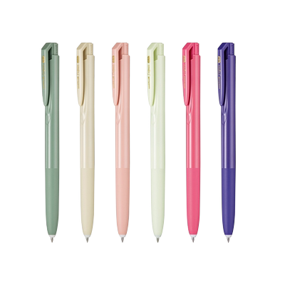 日本uni三菱按动式限定色中性笔