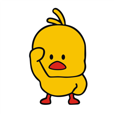 防水反光汽车贴纸箱包电动摩托抖音同款舞蹈表情A133呆萌小黄鸭