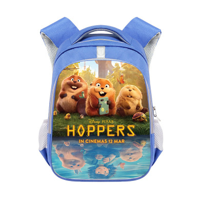 海狸变身计划主题书包学生可爱大容量收纳双肩包hoppers周边背包