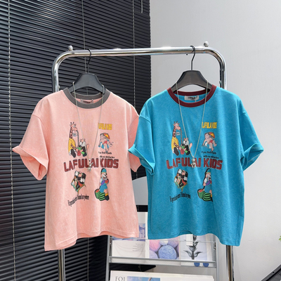 啦芙莱童装男女童短袖T恤