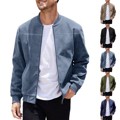 Men autumn casual jacket man youth fashion stand collar coat