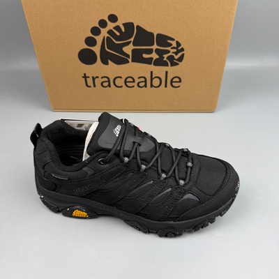 traceable头层牛皮男女徒步跑鞋