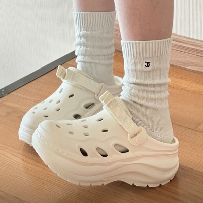 【微瑕】女子户外休闲厚底增高洞洞鞋K0EW5LL74CJ-0106