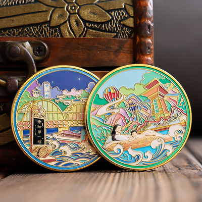 兰州中山桥水墨丹霞甘肃省博物馆白塔山老街纪念品礼物硬币礼物套