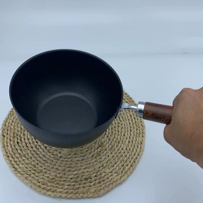 日式精铁煎蛋小铁锅无涂层奶锅油炸婴儿辅食加深炒菜锅电磁炉通用