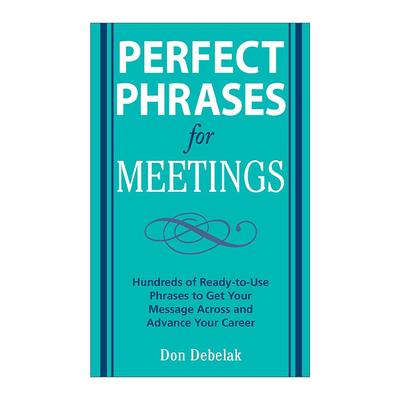 英文原版 Perfect Phrases For Meetings 会议的完美用语 英文版 进口英语原版书籍