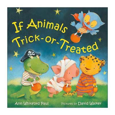 英文原版 If Animals Trick-or-Treated 如果动物也过万圣节 纸板书 英文版 进口英语原版书籍
