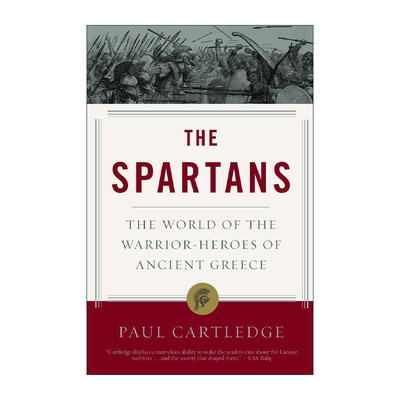 英文原版 The Spartans 斯巴达人 一部英雄的史诗 古希腊历史 Paul Cartledge 英文版 进口英语原版书籍