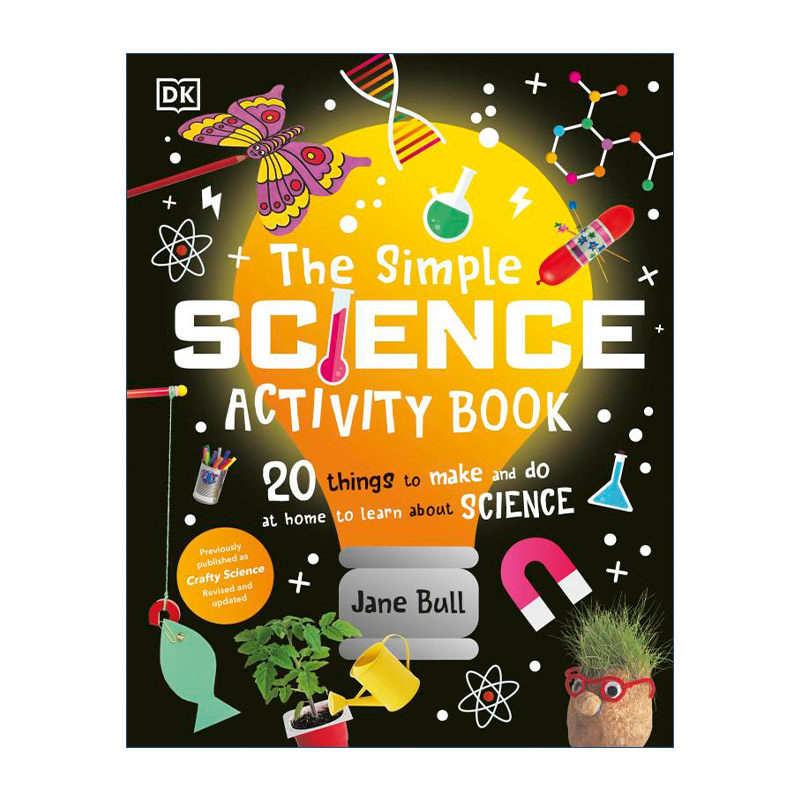 英文原版 The Simple Science Activity Book 简单科学活动书 20个在家动手学习的科学项目 精装 英文版 进口 ...